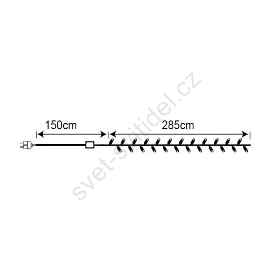 31370 - LED Vánoční řetěz 20xLED 3m multicolor | Svět svítidel