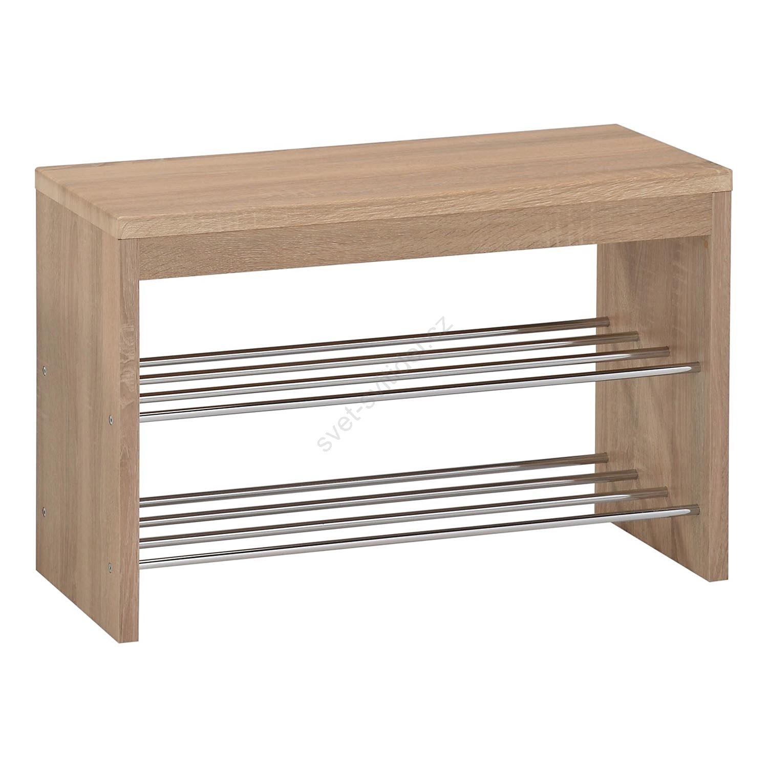 Botník 50x80 cm hnědá/chrom | Svět svítidel