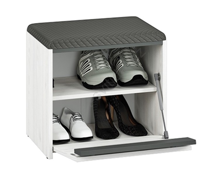 Botník CALLA 47x50 cm bílá/šedá | Svět svítidel