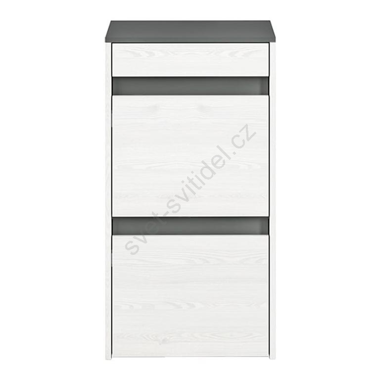 Botník CALLA 94x50 cm bílá/šedá | Svět svítidel