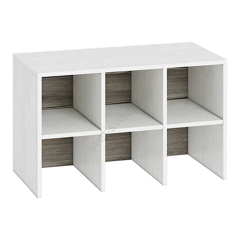 Botník SARPA 50x80 cm bílá/hnědá | Svět svítidel