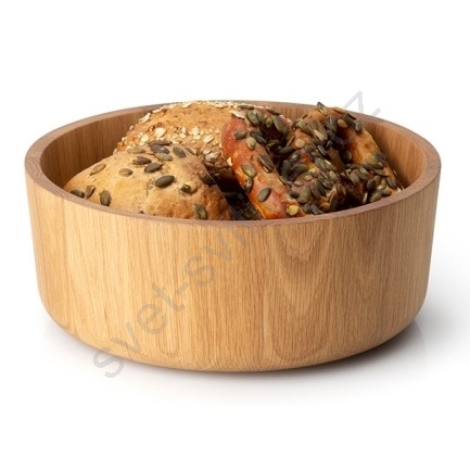 Continenta C4136 - Dřevěná miska 31x12 cm dub | Svět svítidel