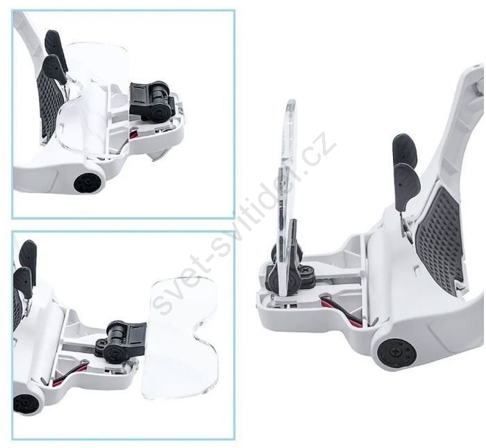 Hadex - LED Čelní lupa s osvětlením 2xLED/3xAAA | Svět svítidel