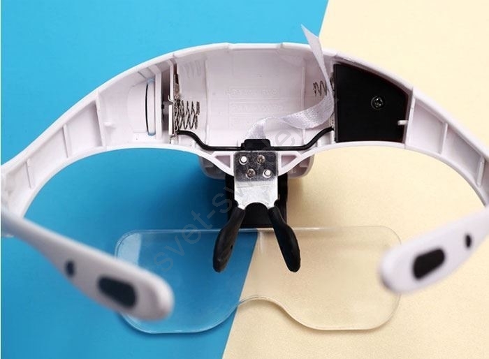 Hadex - LED Čelní lupa s osvětlením 2xLED/3xAAA | Svět svítidel