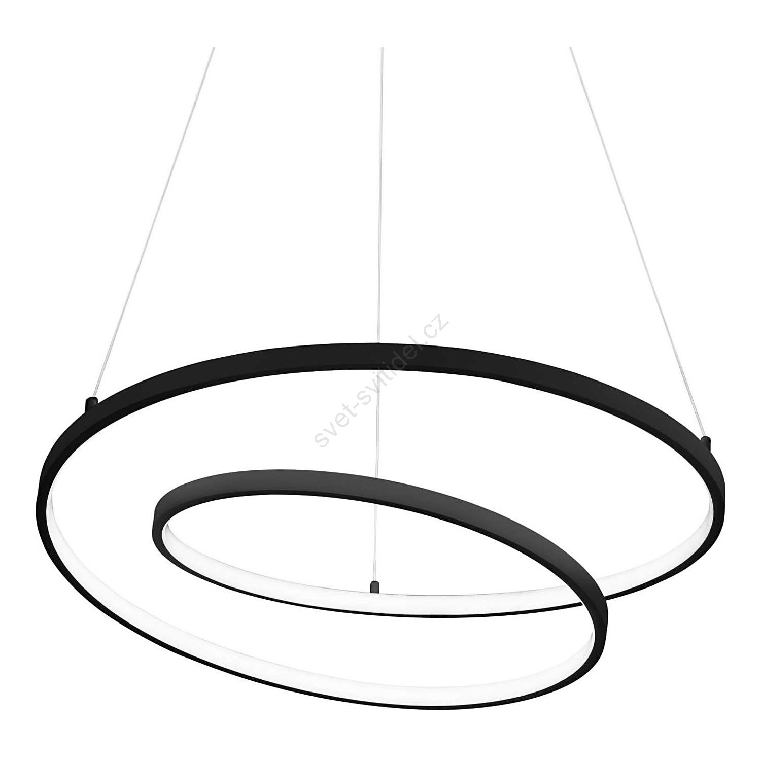 Ideal Lux - LED Lustr na lanku OZ LED/48W/230V pr. 60 cm černá | Svět ...