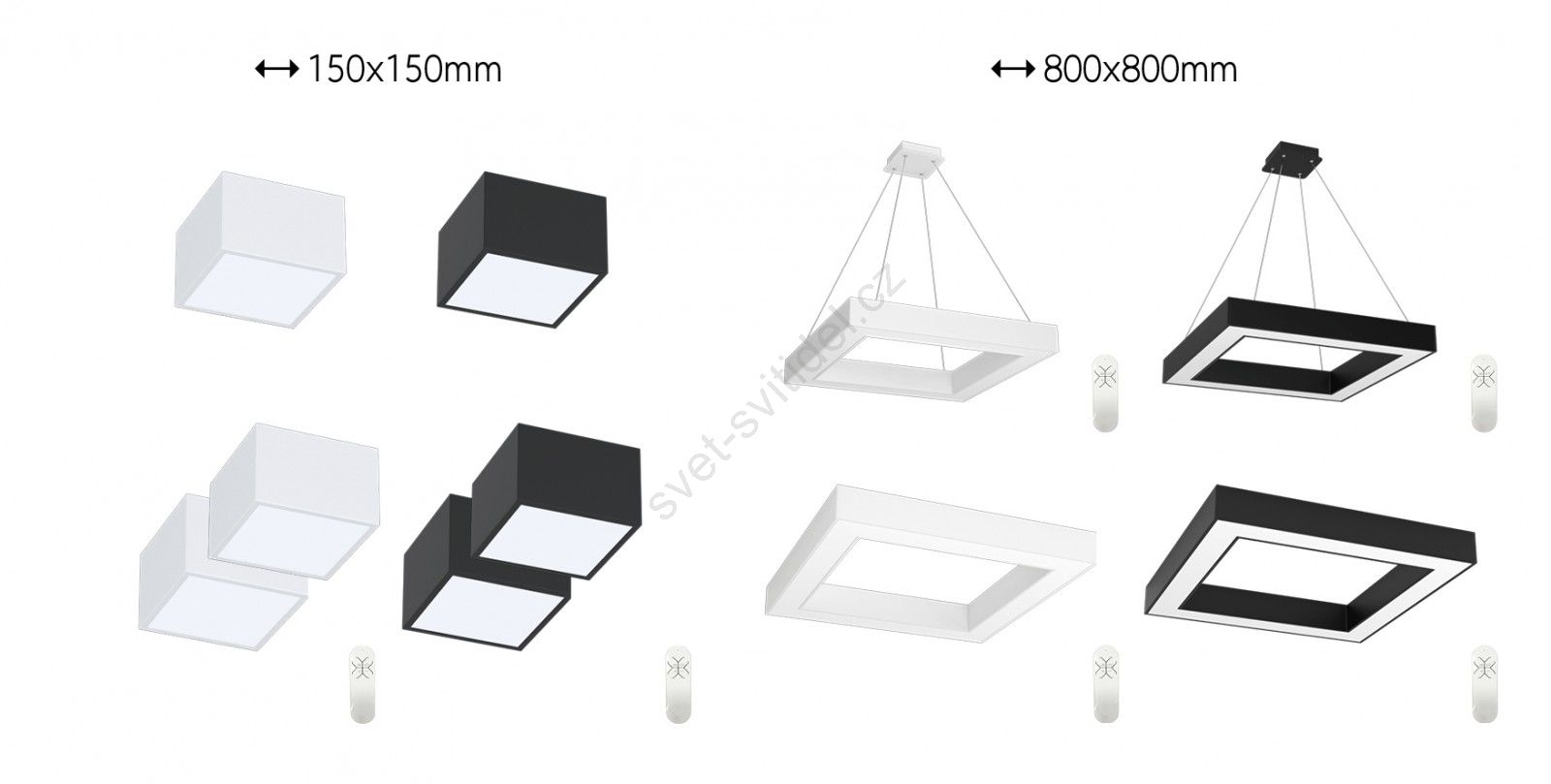 Immax NEO 07072L - LED Stmívatelné stropní svítidlo CANTO LED/60W/230V 80x80 cm | Svět svítidel