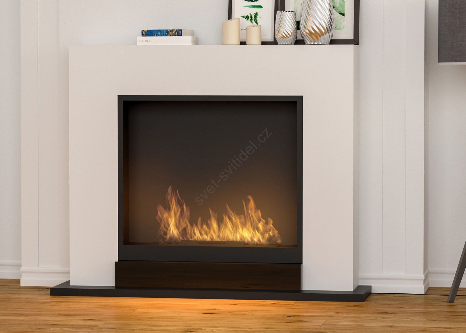 InFire - BIO krb 100x120 cm 3,5kW bílá | Svět svítidel
