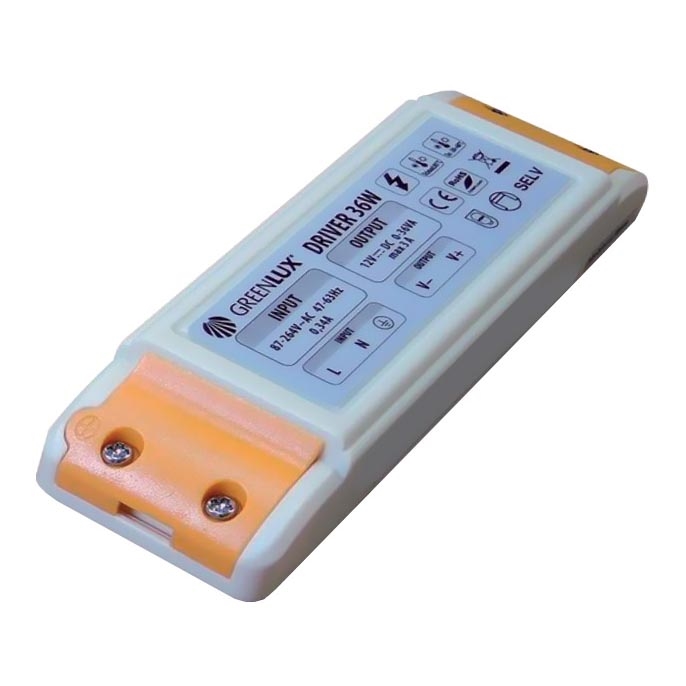 LED Elektrický transformátor 36W/230V/12V DC | Svět svítidel