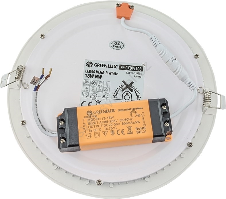 LED Koupelnové podhledové svítidlo VEGA LED/18W/230V 3800K pr. 22,5 cm ...