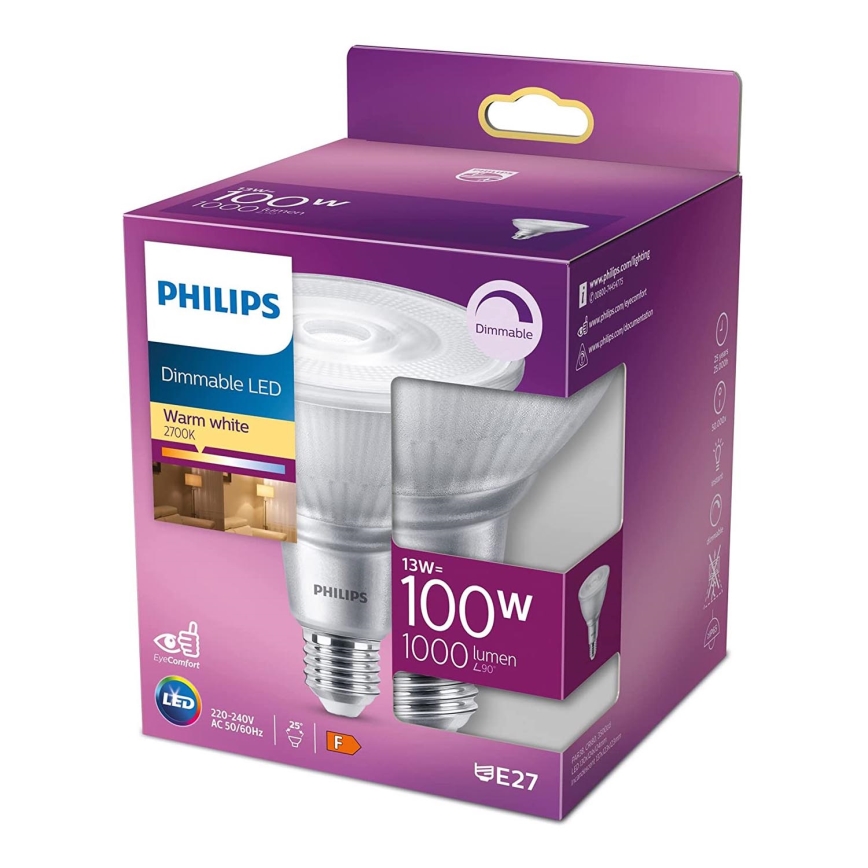 LED Stmívatelná reflektorová žárovka Philips E27/13W/230V 2700K | Svět ...