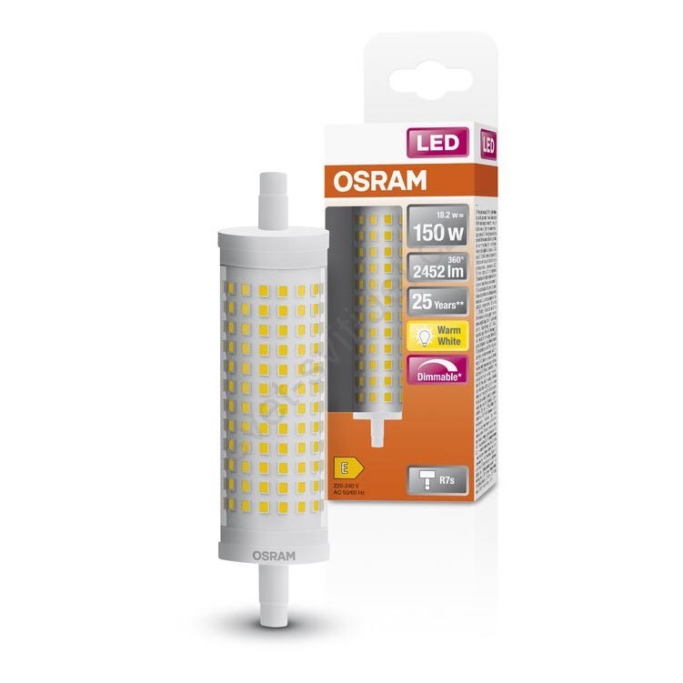 LED Stmívatelná žárovka R7s/18,2W/230V 2700K 118 mm - Osram | Svět svítidel