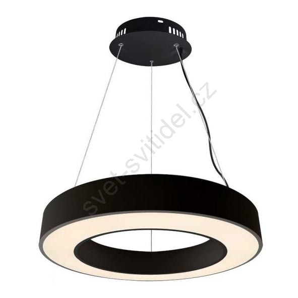 LED Stmívatelný lustr na lanku LED/50W/230V 4000K pr. 60 cm černá ...