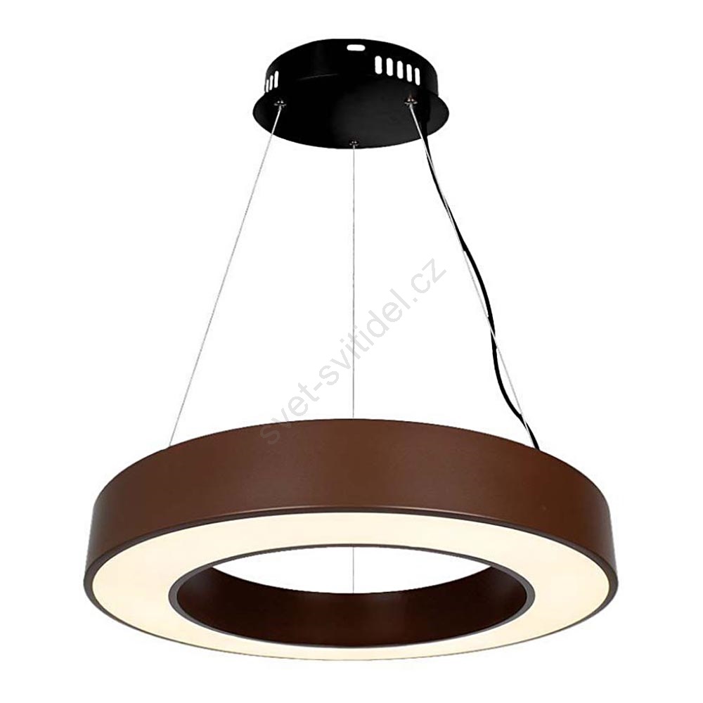 LED Stmívatelný lustr na lanku LED/50W/230V 4000K pr. 60 cm hnědá ...