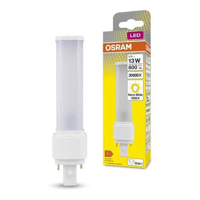 LED Žárovka G24D-1/6W/230V 3000K - Osram | Svět svítidel