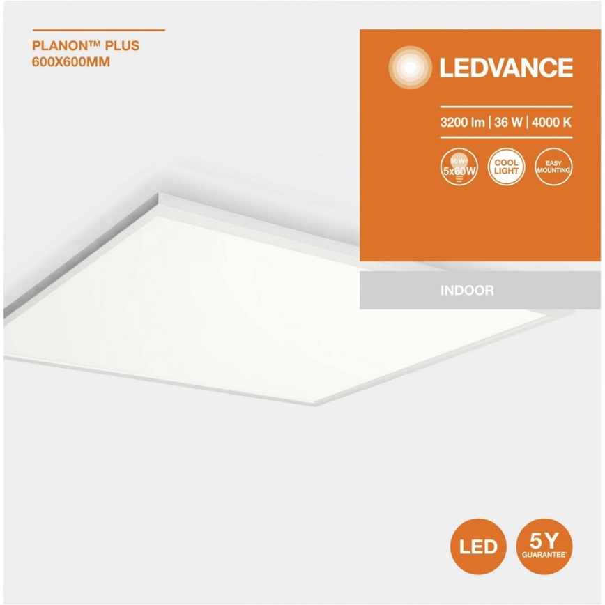 Ledvance - LED Panel PLANON PLUS LED/36W/230/12V 600x600 | Svět svítidel