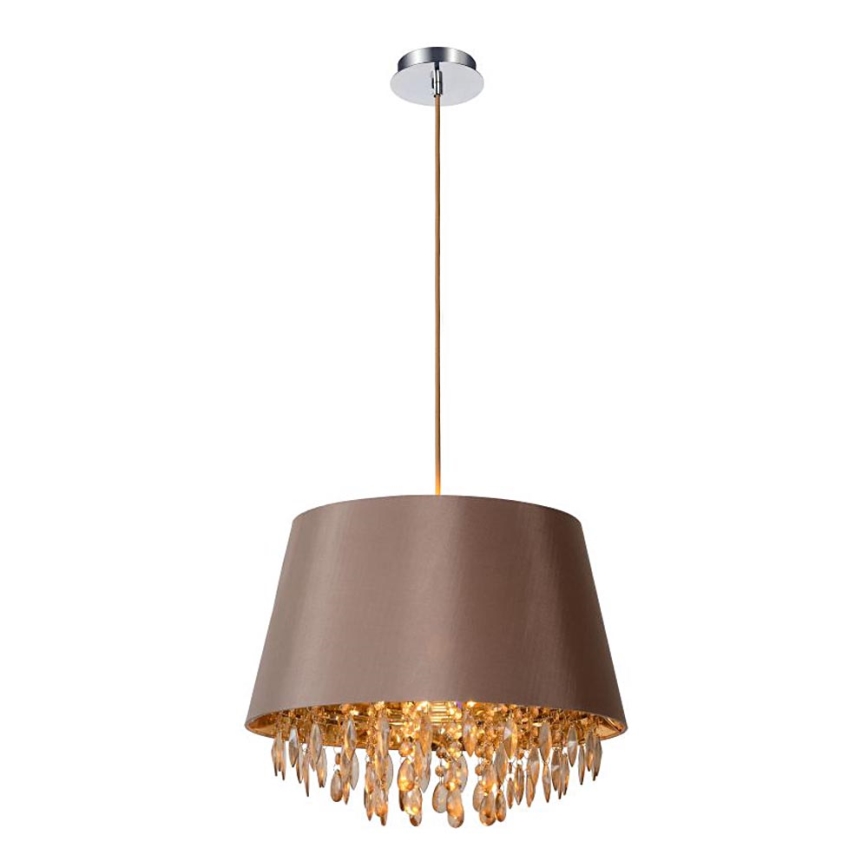 Lucide 78368/45/41 - Závěsné svítidlo DOLTI 1xE27/24W/230V béžové ...