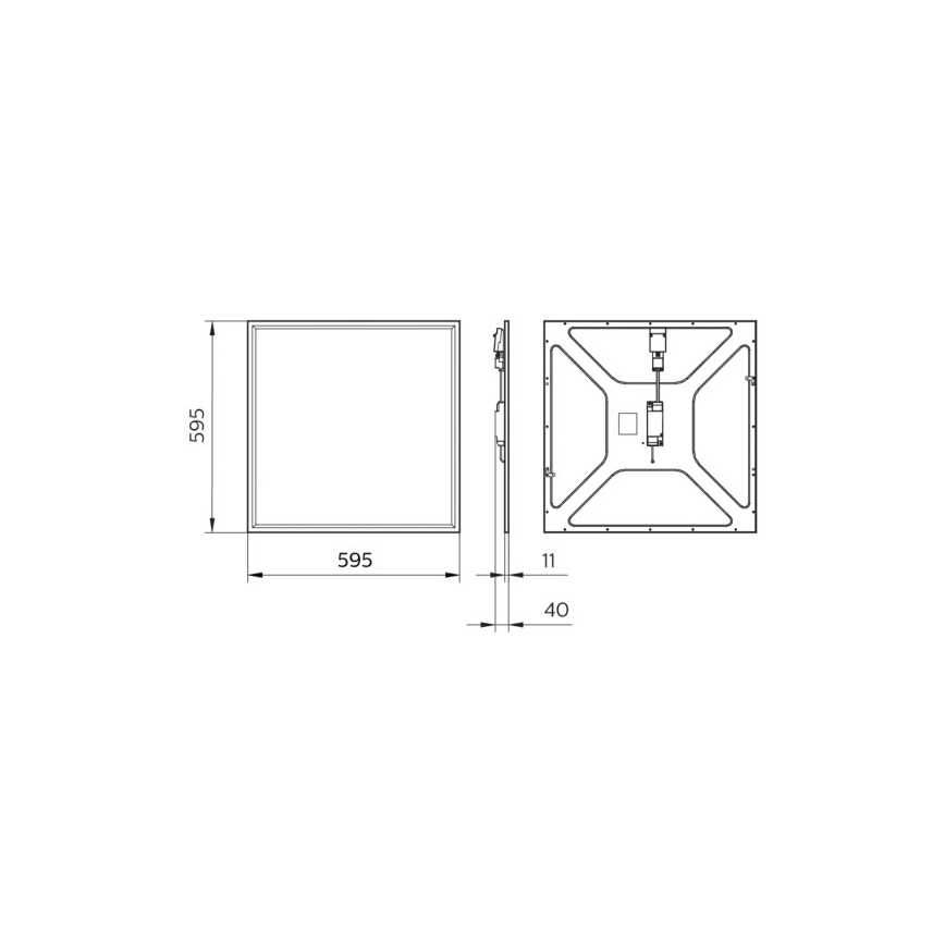 Philips - LED Koupelnový podhledový panel CORELINE LED/34,5W/230V 60x60 ...