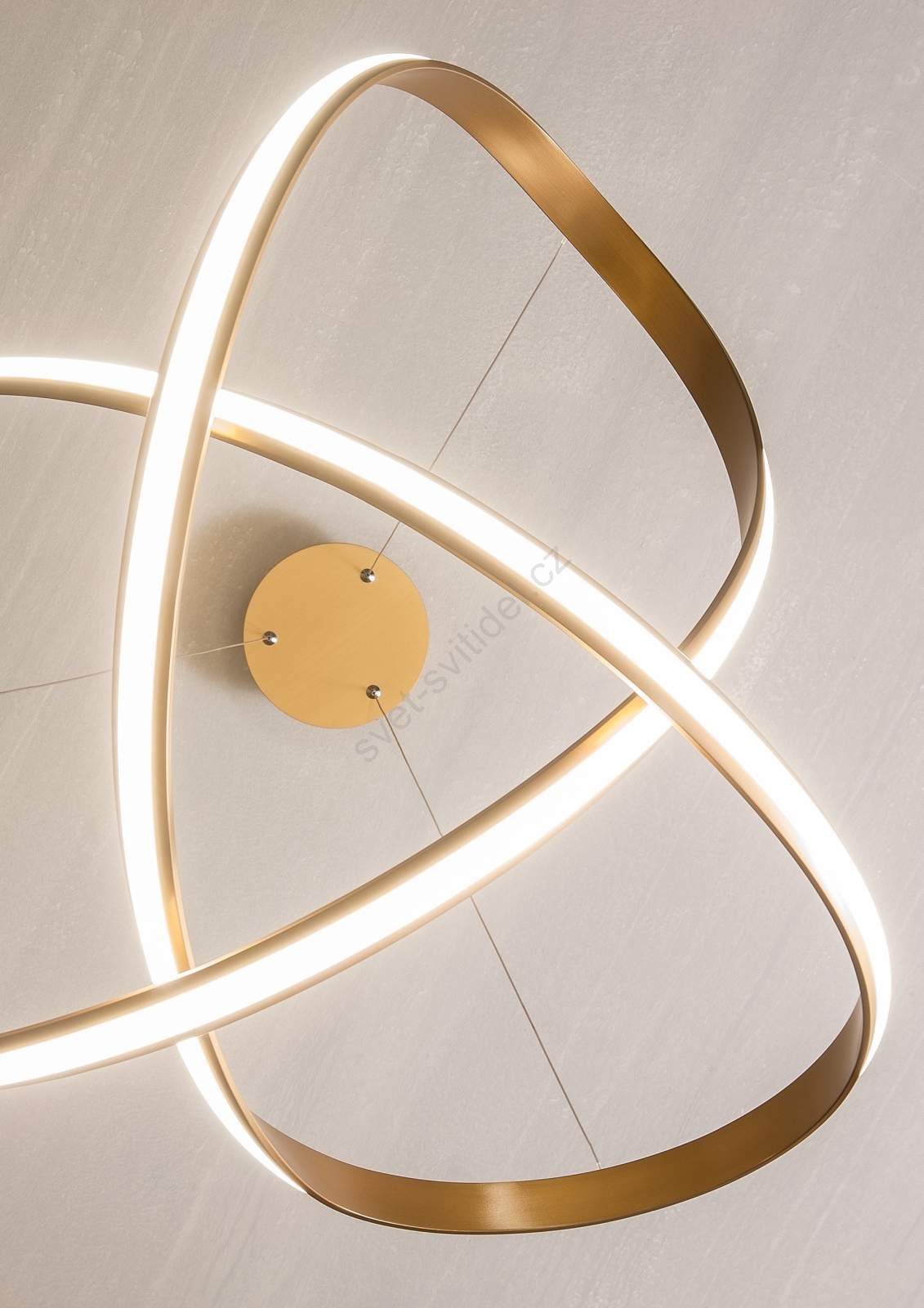 Redo 01-1783 - LED Stmívatelný lustr na lanku NUCLEO LED/37W/230V bronz ...