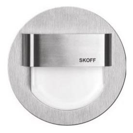 Skoff - LED Schodišťové svítidlo RUEDA 0,8W/10V matný chrom | Svět svítidel