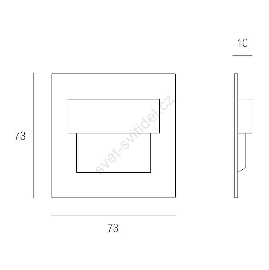 Skoff - Venkovní schodišťové svítidlo TANGO STICK LED/0,8W hliník teplá ...