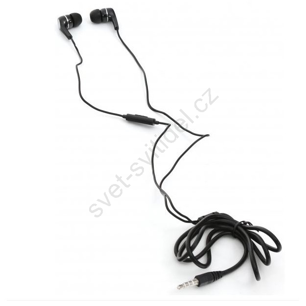 Sluchátka FIESTA MIC MINI JACK 3,5mm černá | Svět svítidel