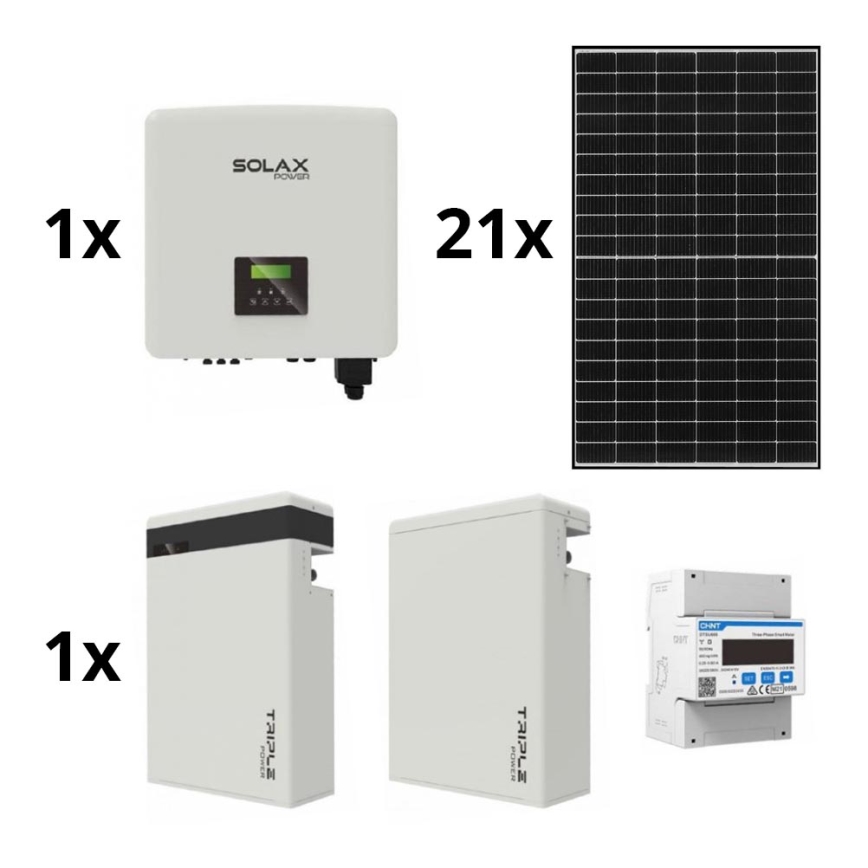Solární sestava: SOLAX Power - 9,66kWp JINKO + SOLAX měnič 3f + 11,6 ...