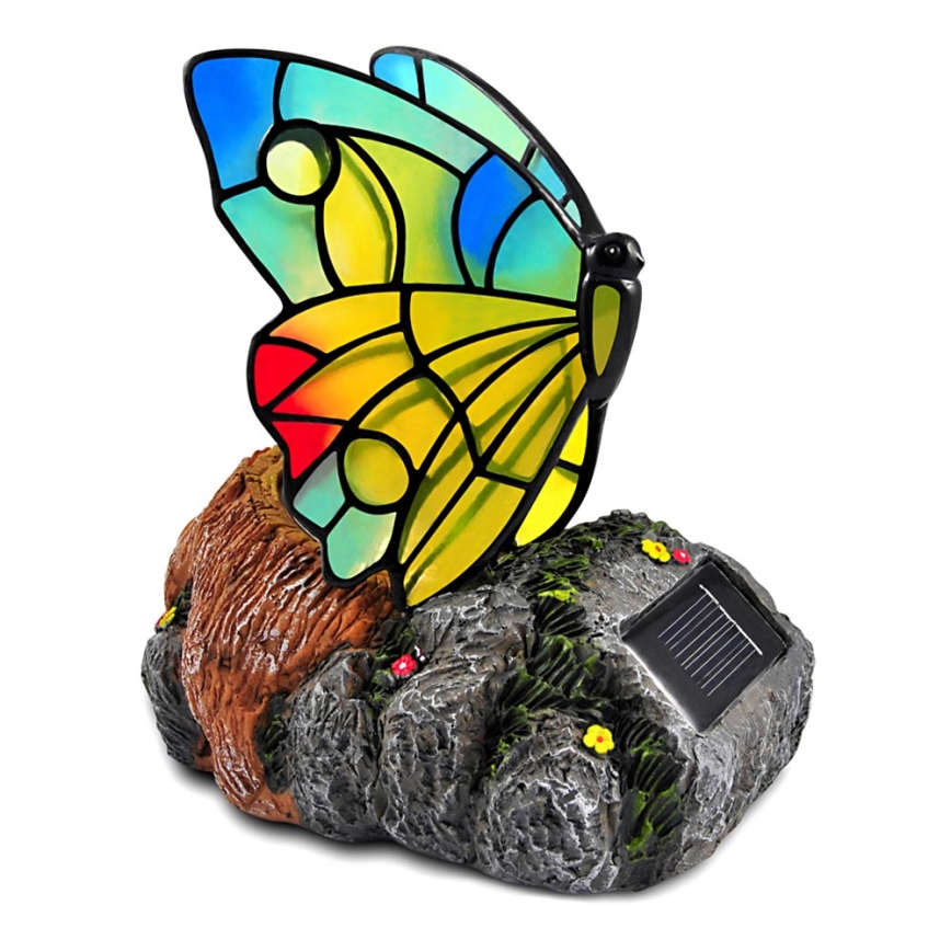 Solární svítidlo MOTÝL 1xLED vitráž IP44 | Svět svítidel