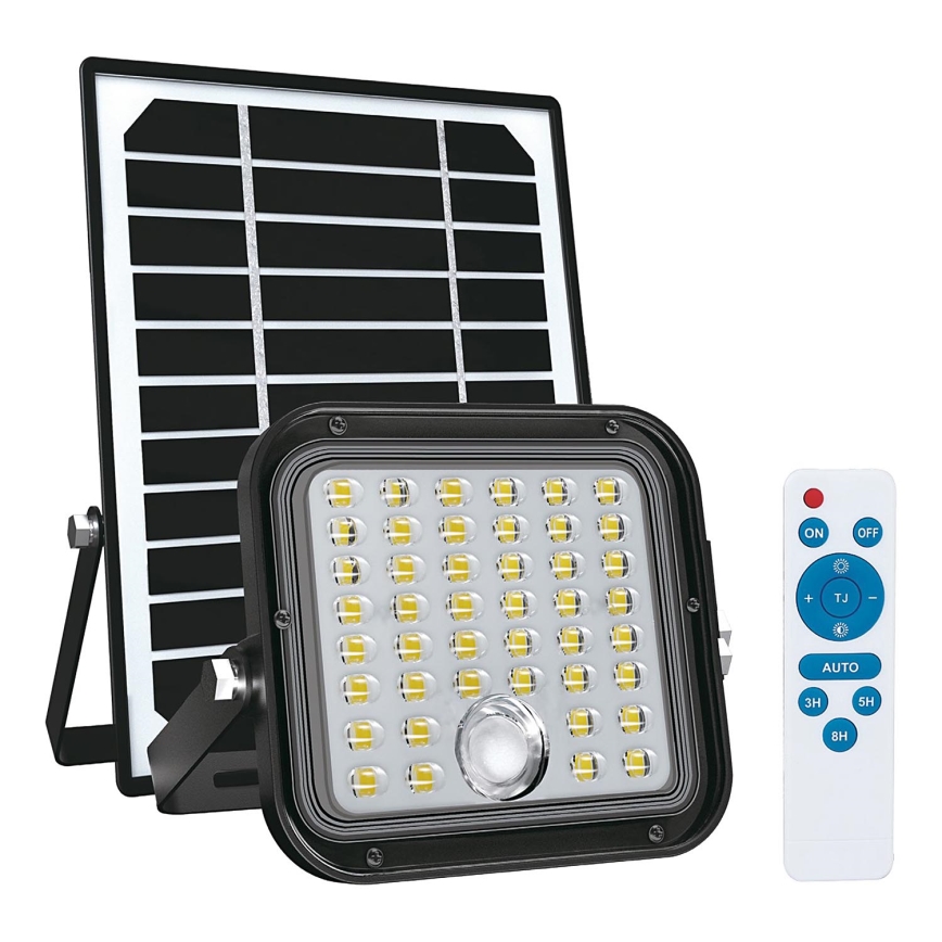 Venkovní solární reflektor se senzorem LED/10W/3,7V 4000K IP65 + DO ...