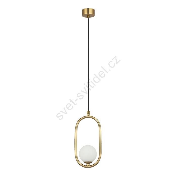 Zambelis 23136 - Lustr na lanku 1xG9/7W/230V 8x11 cm zlatá | Svět svítidel