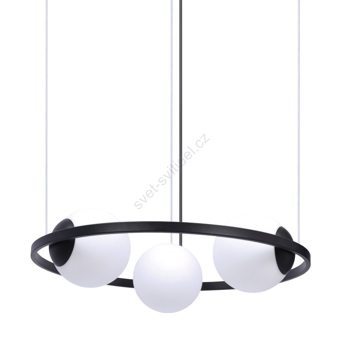 Zuma Line 5004 - Lustr na lanku ORBIT 3xE27/40W/230V černá | Svět svítidel